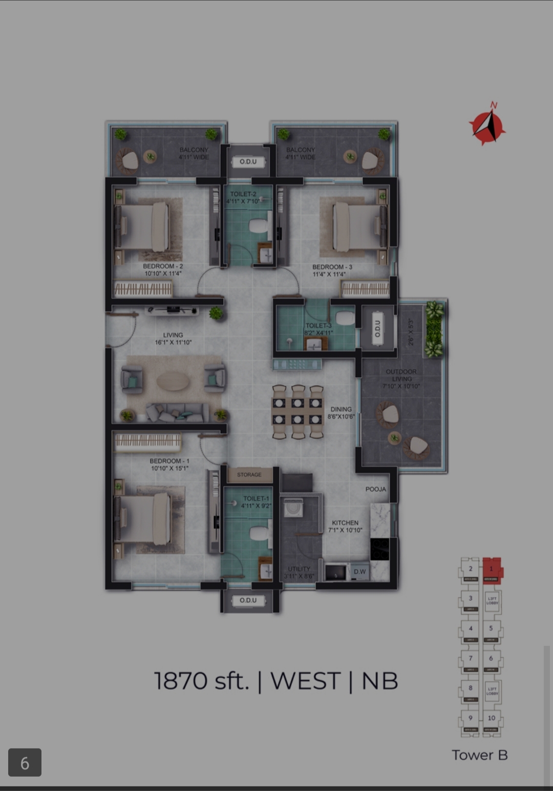 Resale 3 Bedroom 1870 Sq.Ft. Apartment in ASBL Loft, Financial District ...