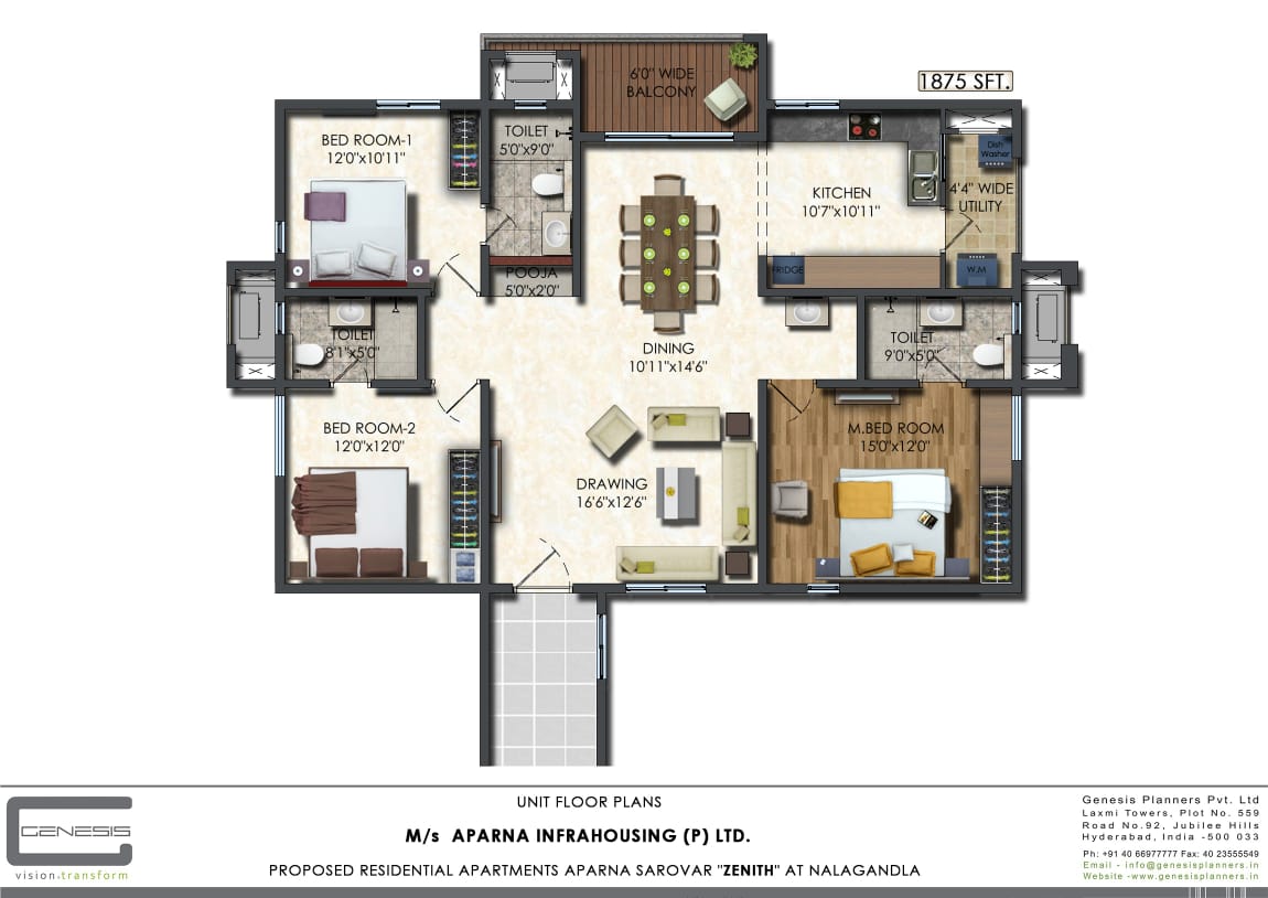 Aparna Sarovar Zicon Nallagandla Hyderabad | Price List, Floor Plan ...