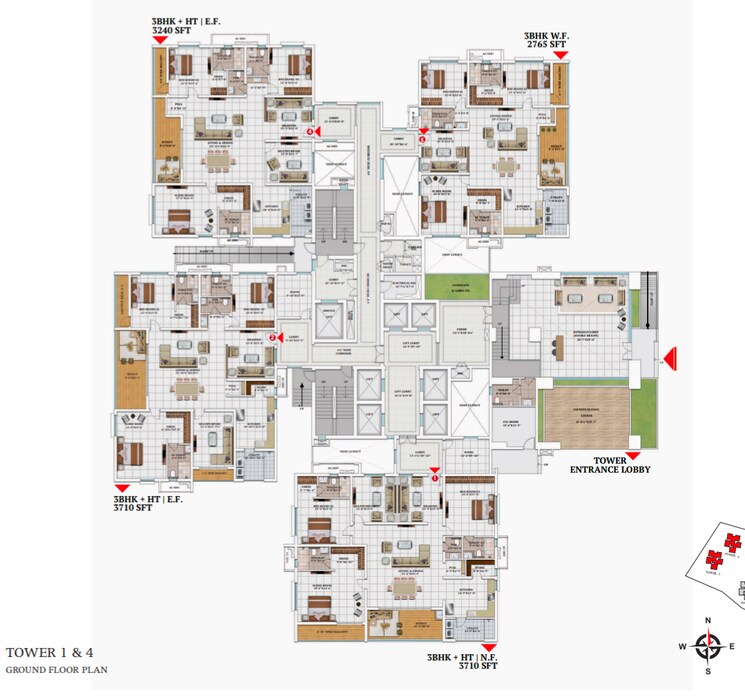 Resale 3 Bedroom 2796 Sq.Ft. Apartment in My Home Apas, Kokapet ...