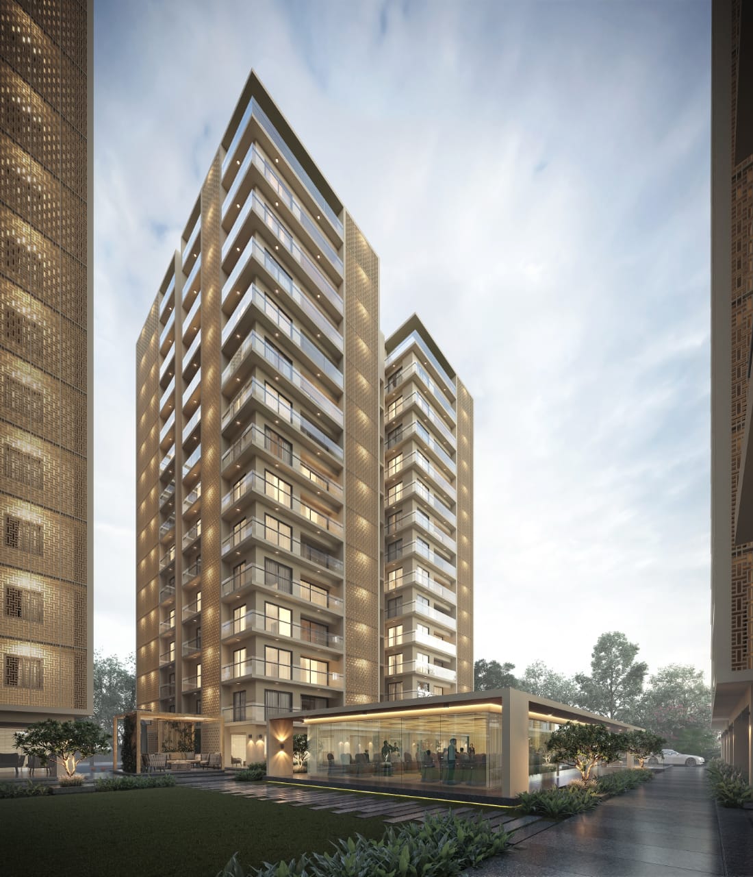 Rental 3 Bedroom 1962 Sq.Ft. Apartment in Vesu Surat - 6731578