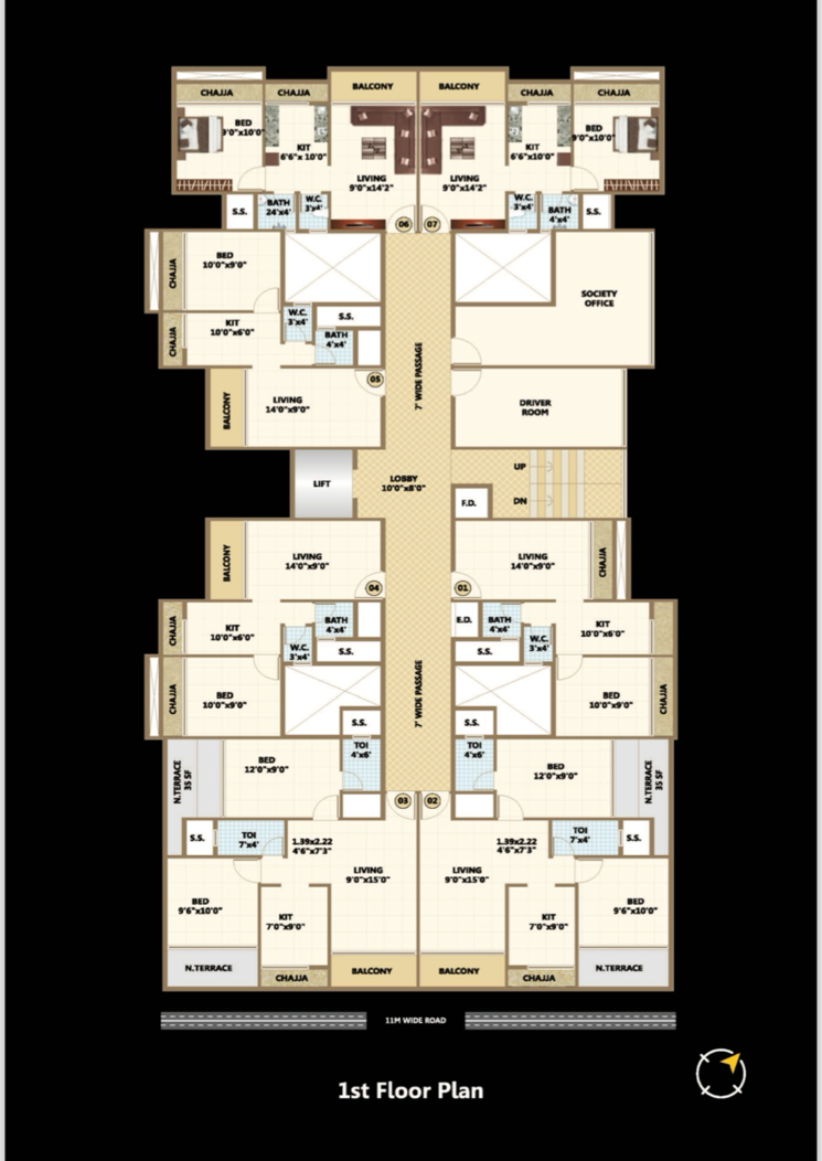 Resale 2 Bedroom 1200 Sq.Ft. Apartment in Ulwe Sector 17 Navi Mumbai ...