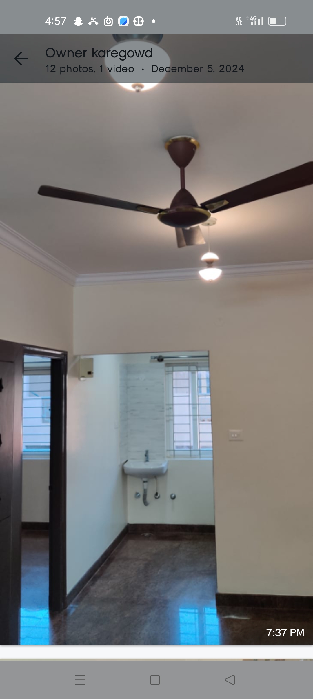 Rental 1 Bedroom 600 Sq.Ft. Builder Floor in Map Enclave, Vignana Nagar Bangalore - 8445560