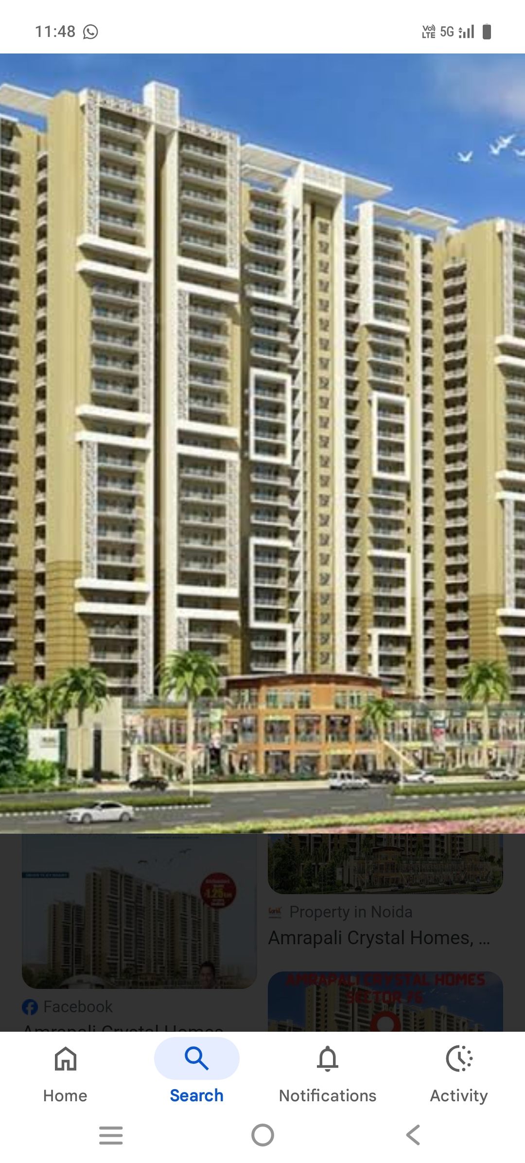 Resale 4 Bedroom 2175 Sq.Ft. Apartment in Amrapali Crystal Homes ...