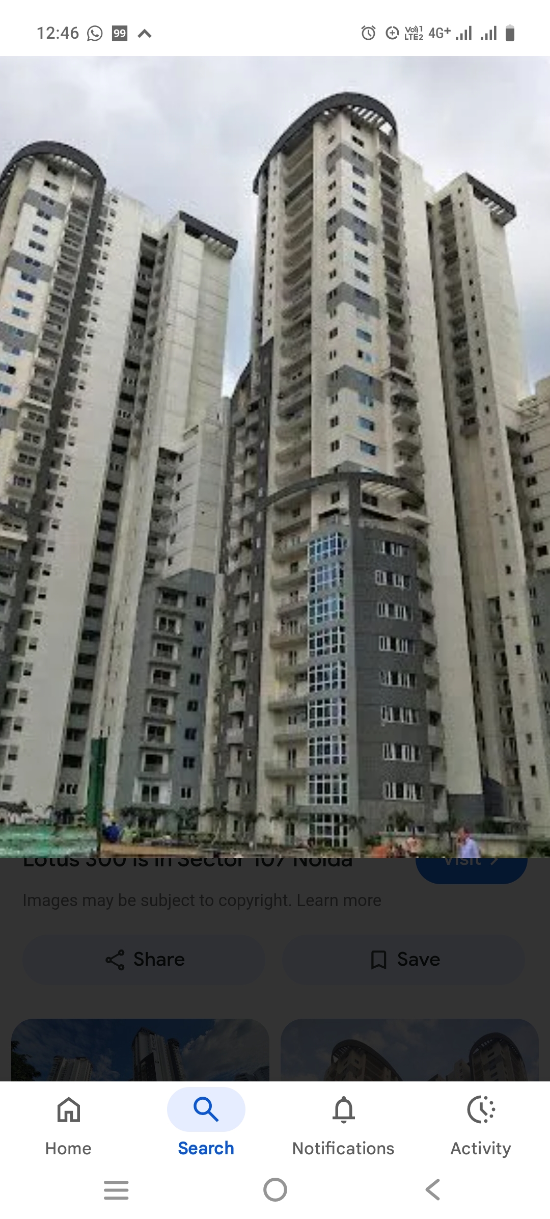 Rental 4 Bedroom 5300 Sq.Ft. Apartment in 3C Lotus 300, Sector 107 ...